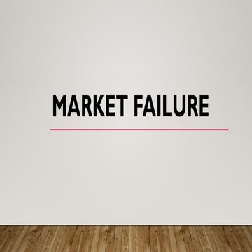 Market Failure diagrams&definitions | PPTX