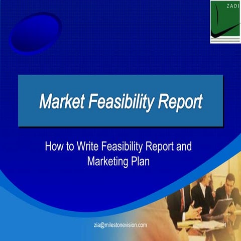 How to Market Feasibility Report | PPTX