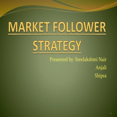 Market follower strategy ppt | PPTX