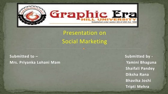 Social Marketing & Health Promotion 1 | PDF