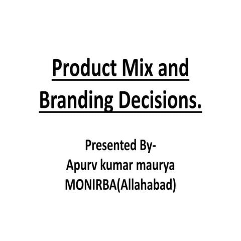 Product Line Decision & Product Mix.pptx