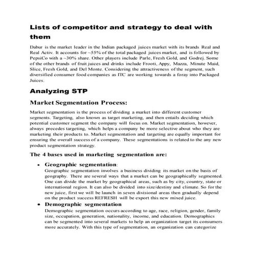 Functional food and food ingredients marketing | PDF