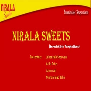 Nirala Sweets | PPTX