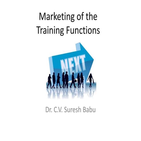 Marketing of the training functions | PPTX