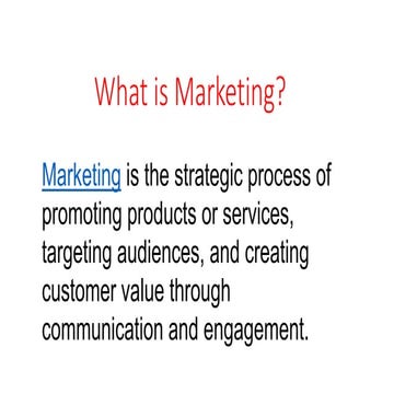 Marketing | PPT