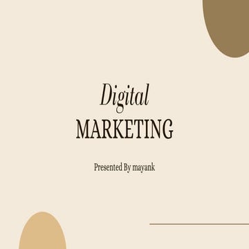 design ppt digital marketing by olivia w | PPTX