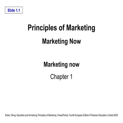 Principles of MARKETING chapter one .ppt