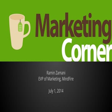 Marketing Corner: How we use marketing automation at MindFire | PDF