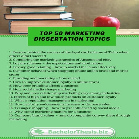 Marketing Dissertation Topics | PDF