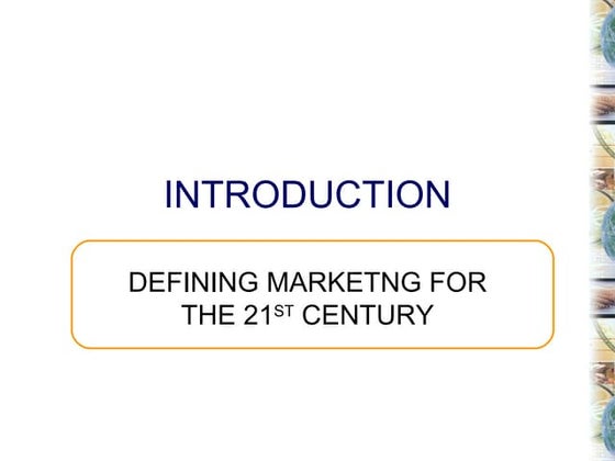 Principles of Marketing chapter 1 for the BBA | PPT