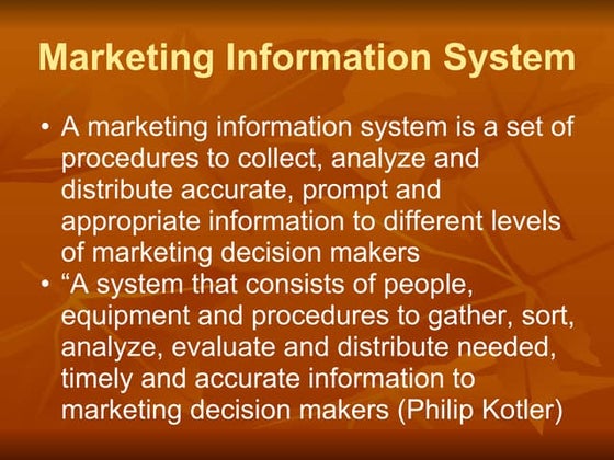 Marketing information system | PPTX