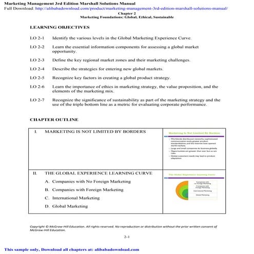 Marketing Management 3rd Edition Marshall Solutions Manual | PDF