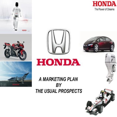 Marketing Plan for a New Honda Family 4WD | PPT