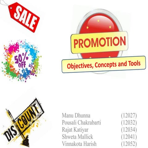 Marketing Promotion : Concept, Objectives and Tools | PPTX