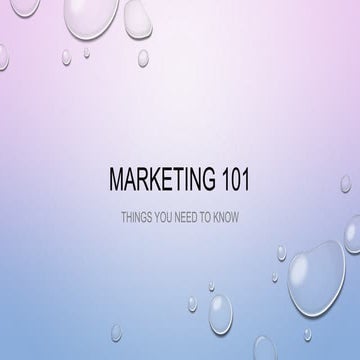 Marketing 101 | PPTX