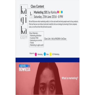 Marketing 101 - Back to Basic | PDF