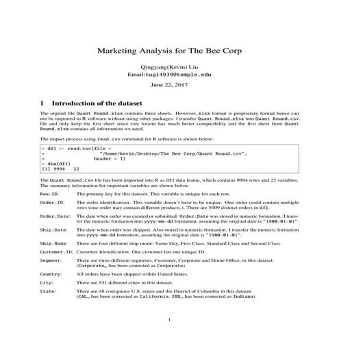 Superstore Data Analysis using R | DOCX