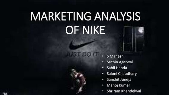 NIKE perceptual positioning map | PPT