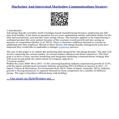 Marketing And Integrated Marketing Communications Strategy | PDF