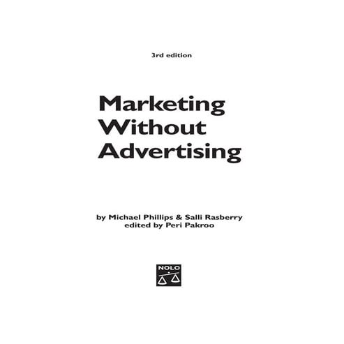Marketing and selling marketing without advertising | PDF