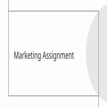 Marketing Management Presentation for students | PPTX