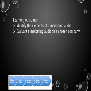 Marketing audit | PPTX