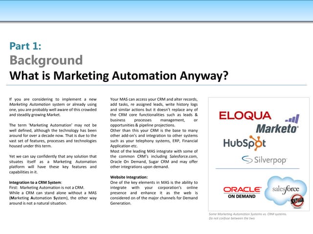 Marketing Automation Guide - Background | PPT Marketing Automation Guide - Background | PPT