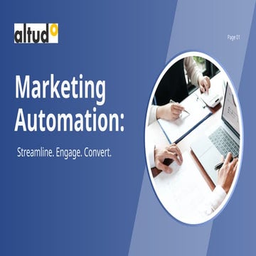 Marketing Automation: The Key to Scalable Customer Engagement | PPTX