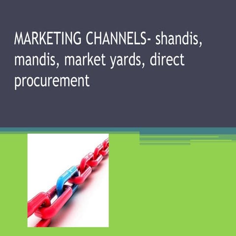 Marketing channels | PPTX