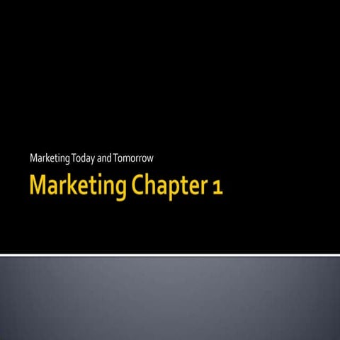 Marketing chapter 1 with video | PPTX