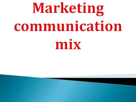 Po m outcome 6 - promotion tools & marketing communication process | PPT