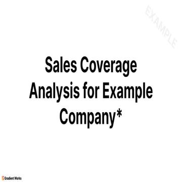 B2B Sales Coverage Analysis | PDF