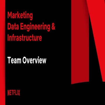 Marketing Data Engineering Team @ Netflix | PDF