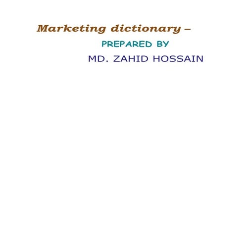 Marketing vocabulary | PPTX