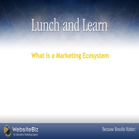 Marketing Ecosystems | PDF
