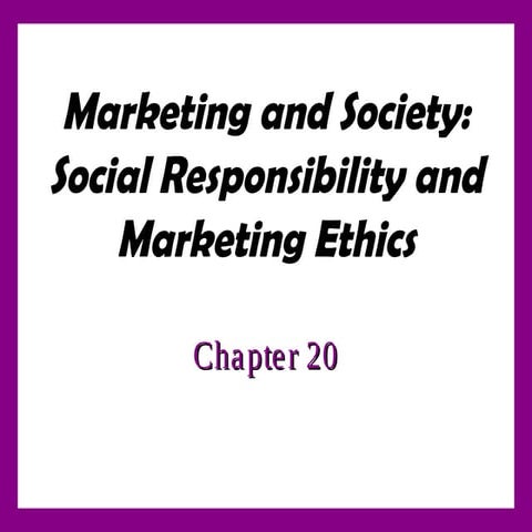 Marketing ethics | PPT