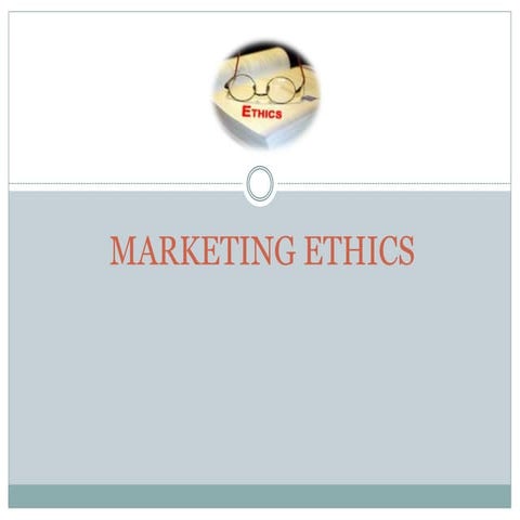 Marketing ethics | PPTX