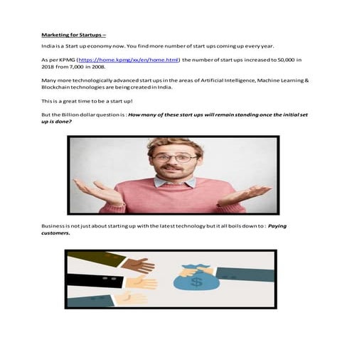Marketing guide for Startups | PDF