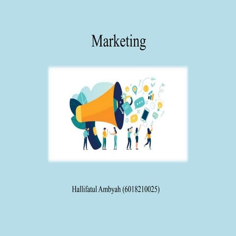 Marketing hallifatul ambyah 6018210025 | PPT
