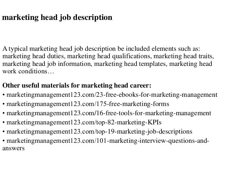 Marketing Head Job Description marketing-head-job-description