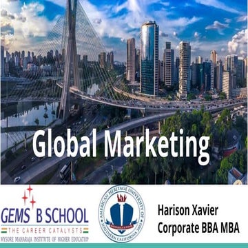 Marketing in a developing country | PPTX