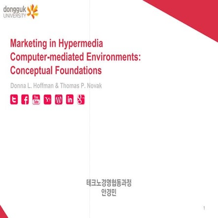Marketing in hypermedia computer mediated environments | PPTX
