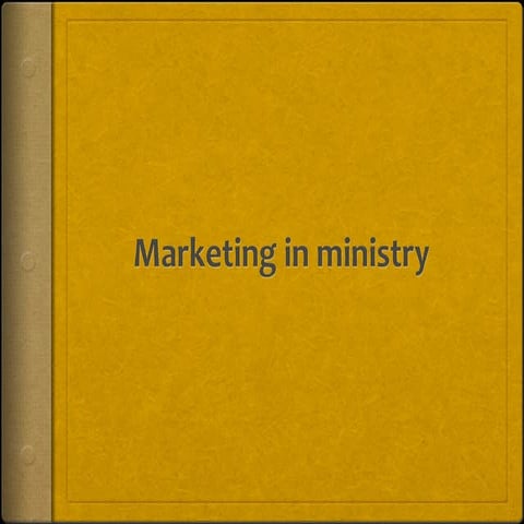 Marketing in Ministry | PPT