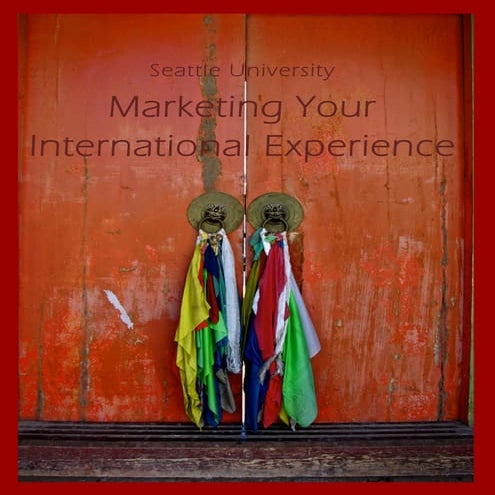 Marketing international experience packet | PDF