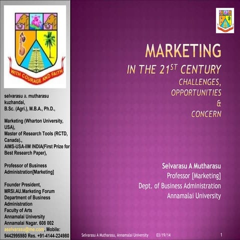 Marketing in the 21st century | PPT
