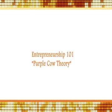 Marketing and Entrepreneurship 101 | PPT