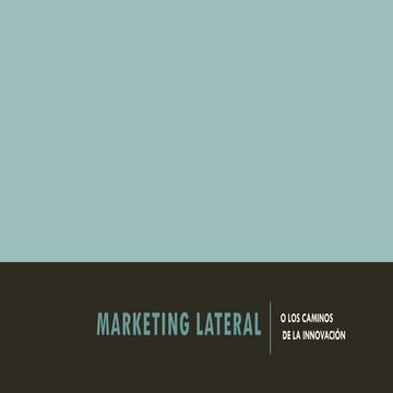 Marketing lateral | PDF