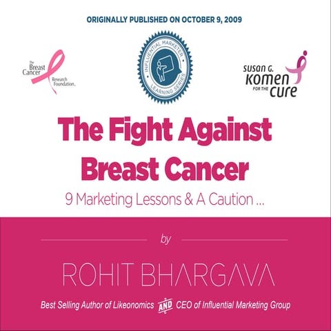 9 Marketing Lessons From The Pink Ribbon Breast Cancer Campaign | PPT ...