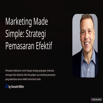 MARKETING MADE SIMPLE FOR SALES MARKETING | PPTX