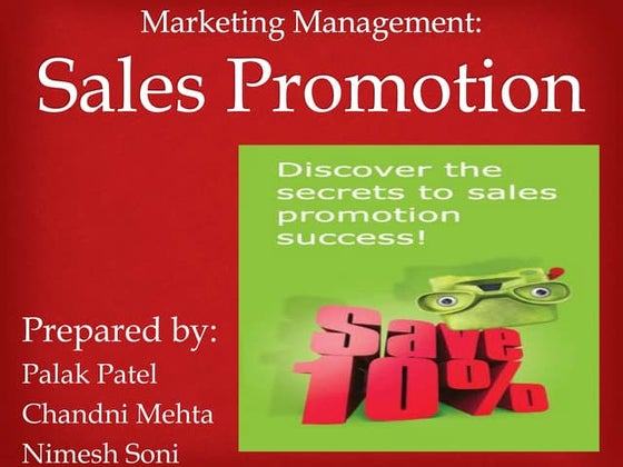 Sales promotion ppt | PPTX